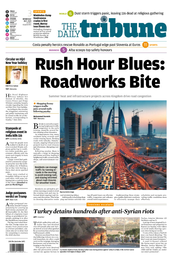 ePaper | The Daily Tribune | Bahrain